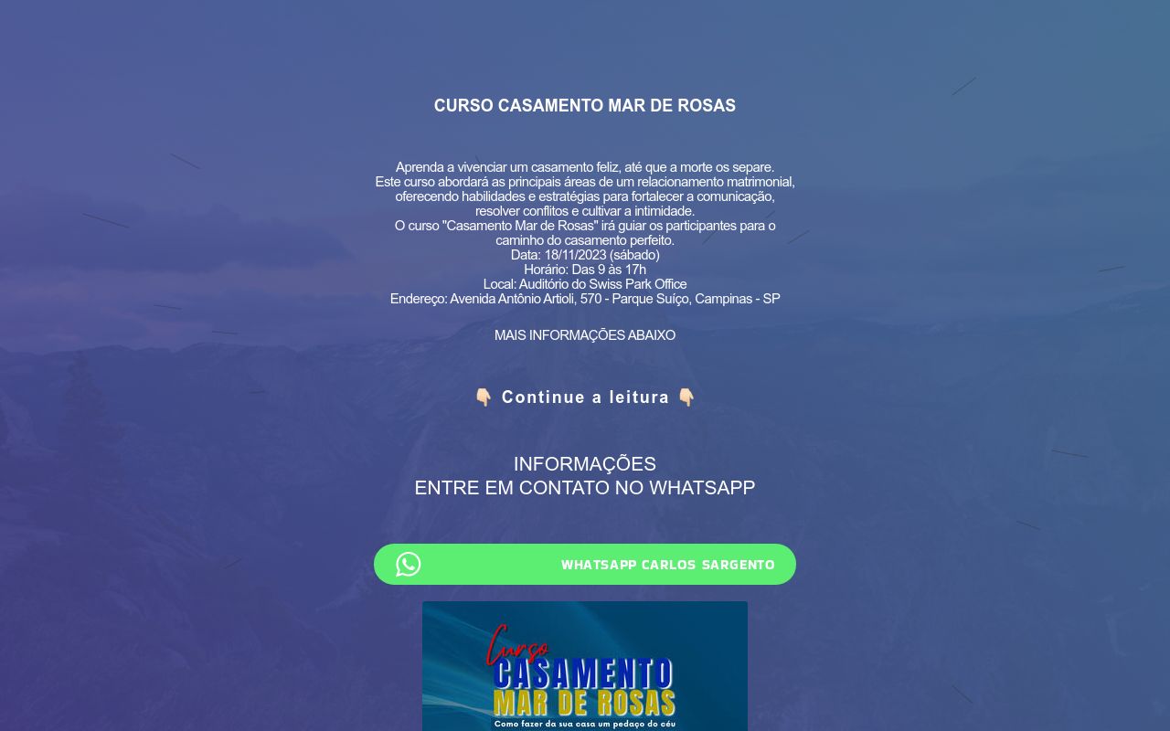 CURSO: Casamento Mar de Rosas